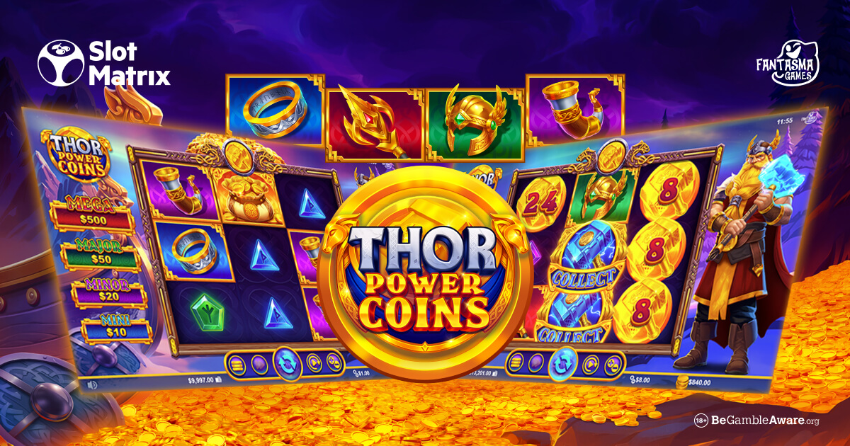 SlotMatrix unleashes thunderous wins with Thor Power Coins - SlotMatrix